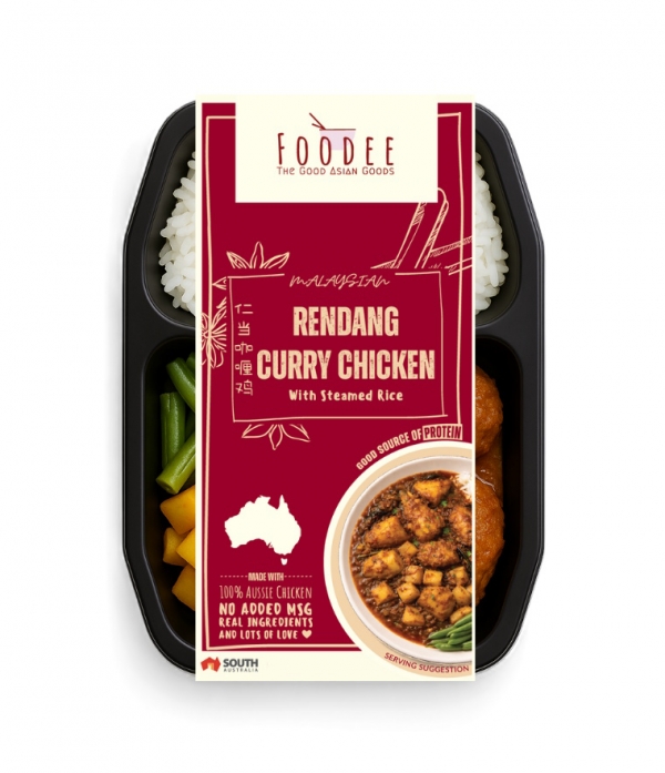 Foodee Frozen Meal Rendang Curry Chicken & Steamed Rice 400g | Adelaide ...