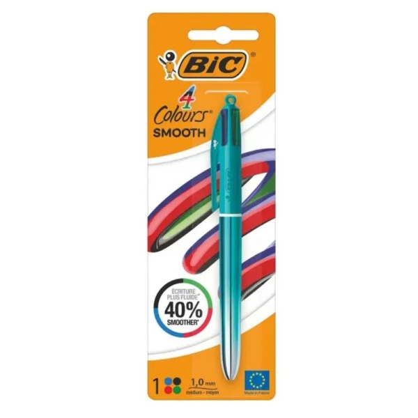 BIC 4 Colours Pen Smooth 1 Pack | Adelaide's Finest Supermarkets