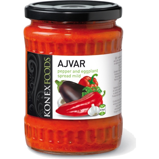 Konex Foods Pepper & Eggplant Spread Ajvar Mild 550g | Adelaide's ...