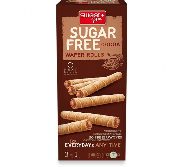 Sweet Plus Sugar Free Wafer Rolls Cocoa 120g | Adelaide's Finest ...