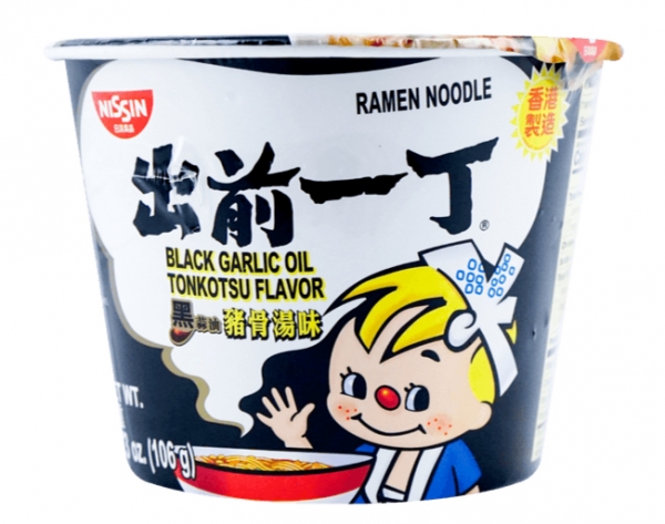 Nissin Bowl Black Garlic Tom Kotsu 106g | Adelaide's Finest Supermarkets