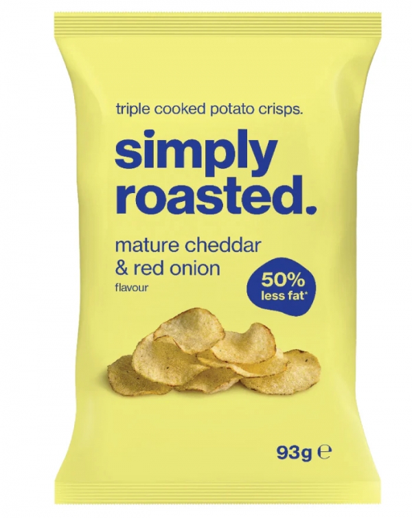 Simply Roasted Potato Chips Mature Cheddar & Red Onion 93g | Adelaide's ...