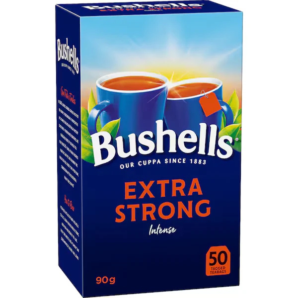 Bushells Extra Strong Black Tea Bags 50 Pack | Adelaide's Finest ...