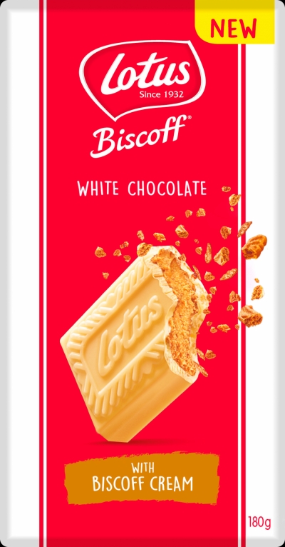 Lotus Biscoff White Chocolate With Biscoff Cream 180g | Adelaide's ...