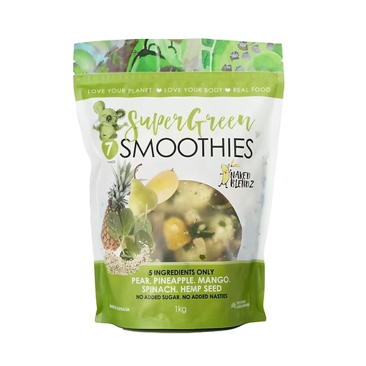 Naked Blendz Frozen Super Green Smoothie Mix 1kg | Adelaide's Finest ...