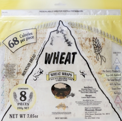 Mountain Bread Wheat Wraps 8 Pack 200g | Adelaide's Finest Supermarkets