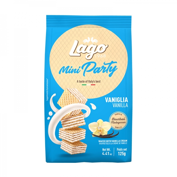 Lago Mini Party Wafers Vanilla 125g | Adelaide's Finest Supermarkets