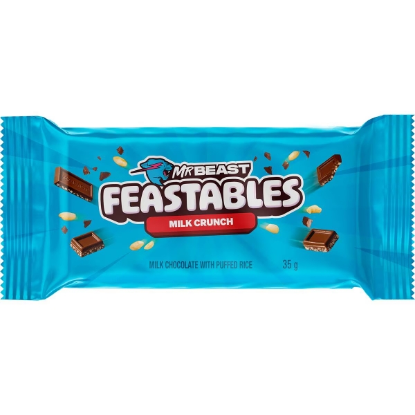 Mr Beast Feastables Milk Crunch 35g | Adelaide's Finest Supermarkets