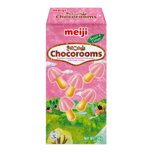 Meiji Chocorooms Strawberry 36g | Adelaide's Finest Supermarkets