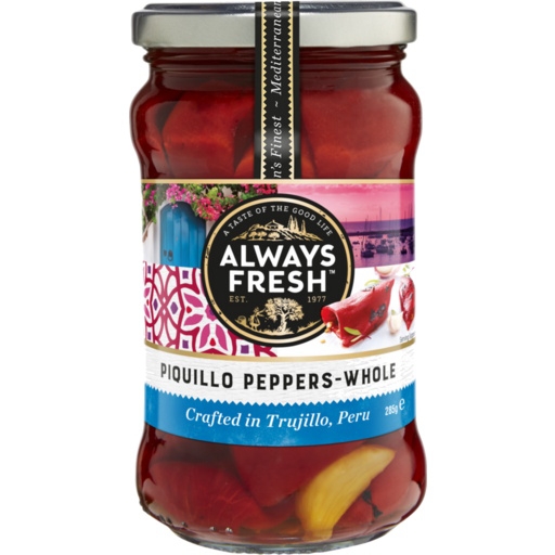 Always Fresh Peppers Piquillo 285g | Adelaide's Finest Supermarkets