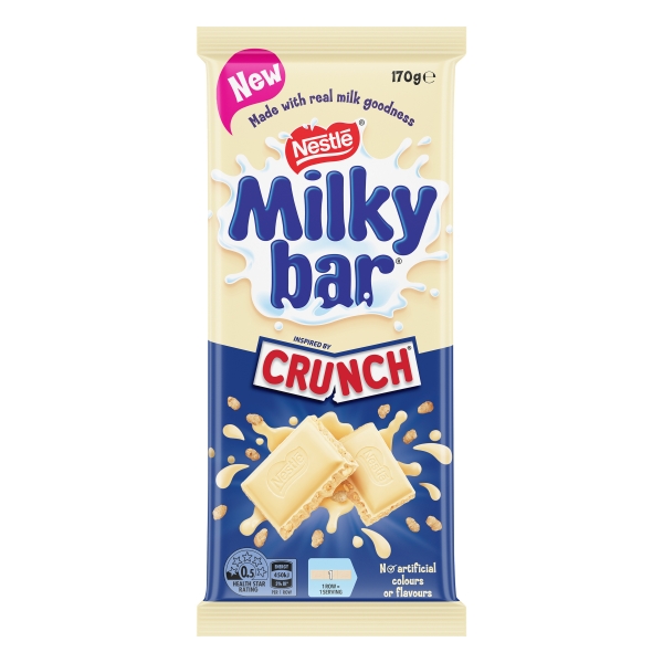 Nestle Milky Bar Crunch Block 170g | Adelaide's Finest Supermarkets