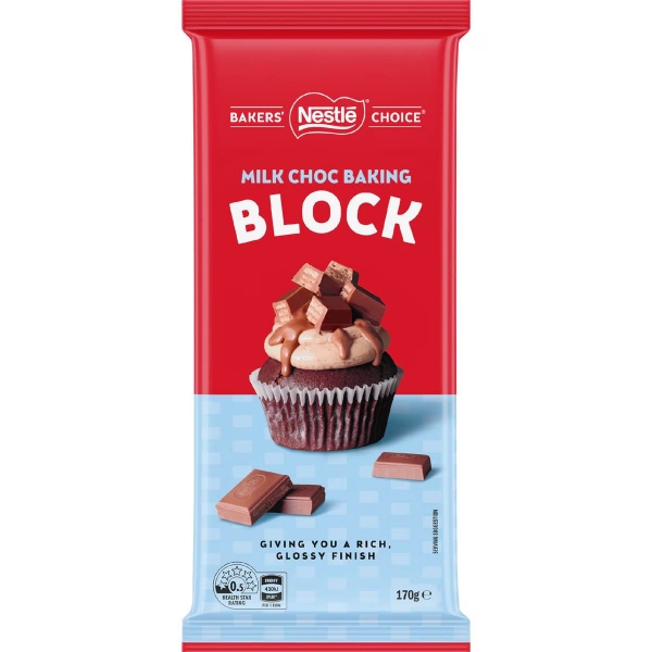 Nestle Baker's Choice Milk Chocolate Block 170g | Adelaide's Finest ...