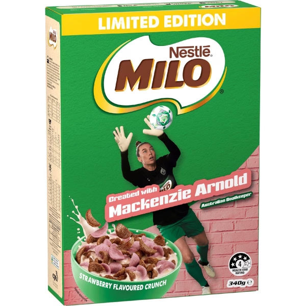 Nestle Milo Cereal Strawberry Mackenzie Arnold 340g | Adelaide's Finest ...
