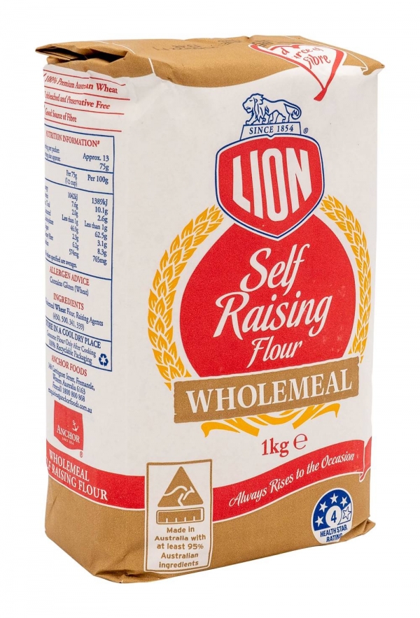 Lion Wholemeal Gold Self Raising Flour 1kg | Adelaide's Finest Supermarkets