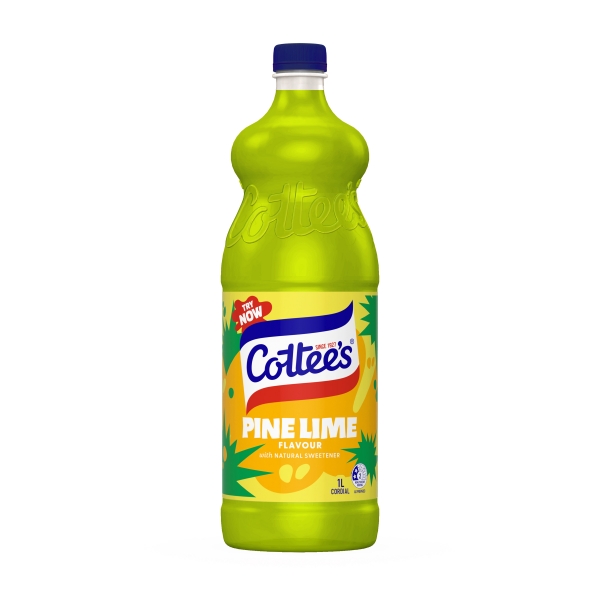 Cottee's Cordial Pine Lime 1lt | Adelaide's Finest Supermarkets