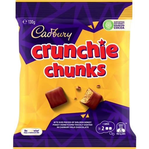 Cadbury Crunchie Chunks 130g | Adelaide's Finest Supermarkets