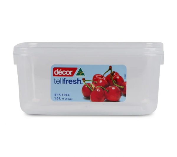 Decor Tellfresh Food Storage Container Oblong 1.8lt | Adelaide's Finest ...