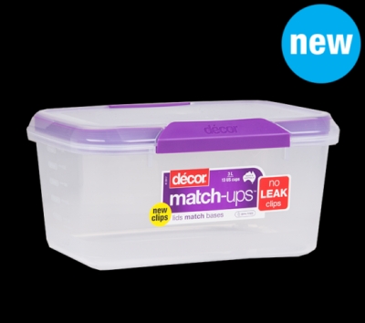 Decor Match Ups Container Oblong Clip 3lt | Adelaide's Finest Supermarkets