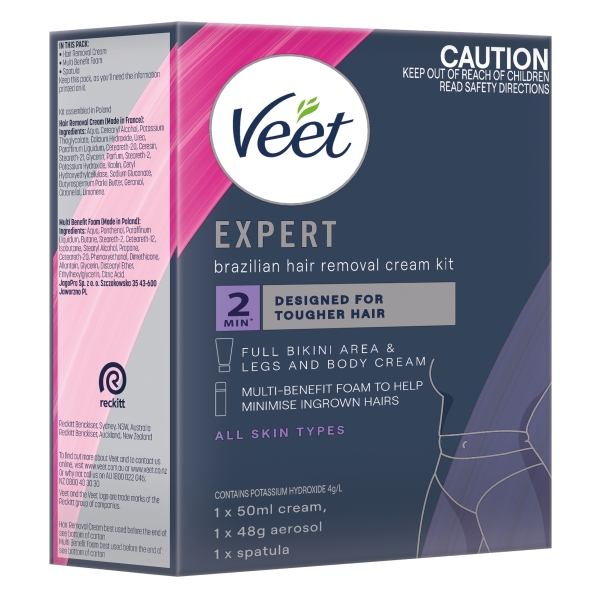 Veet Expert Brazilian Hair Removal Cream Kit | Adelaide's Finest ...