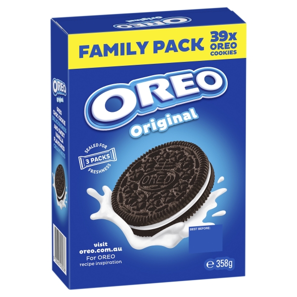 Oreo Cookie Original Family Pack 358g | Adelaide's Finest Supermarkets