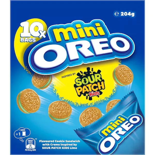 Oreo Cookies Mini Sour Patch Kid 10 Pack 204g | Adelaide's Finest ...