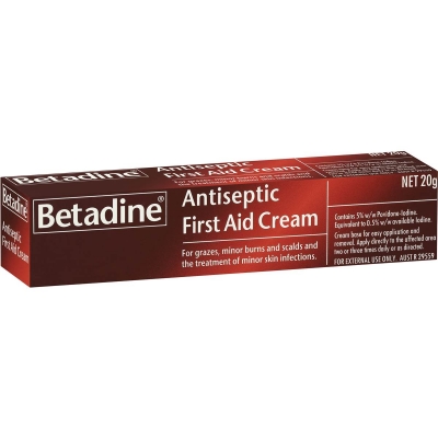 Betadine Antiseptic First Aid Cream 20g | Adelaide's Finest Supermarkets