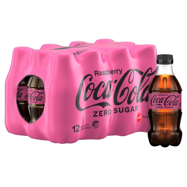 Coca Cola Zero Sugar Raspberry 12 x 300ml Mini Bottles | Adelaide's ...