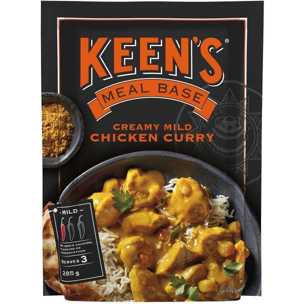 Keen's Meal Base Creamy Mild Chicken Curry 285g | Adelaide's Finest ...