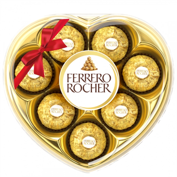 Ferrero Rocher Chocolate Heart Gift Box 8 Pack 100g | Adelaide's Finest ...