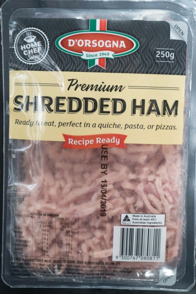 D'Orsogna Shredded Ham 250g | Adelaide's Finest Supermarkets