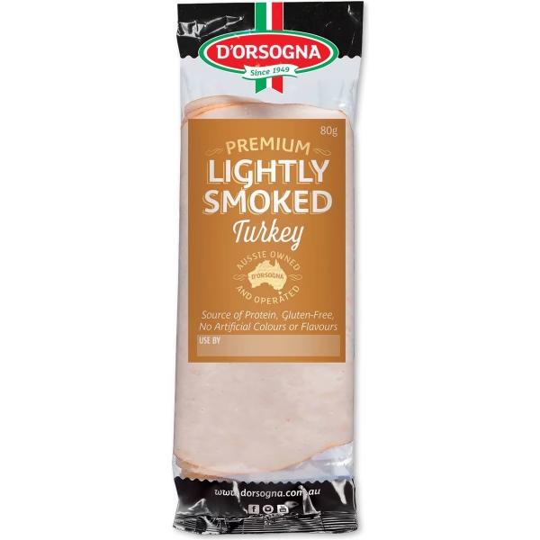 D'orsogna Deli Fresh Turkey Pre-Pack 80g | Adelaide's Finest Supermarkets