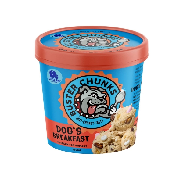 Little Big Ice Cream Buster Chunks Dog's Breakfast 750ml | Adelaide's ...