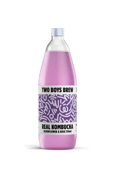 Two Boys Brew Kombucha Elderflower & Rose 750ml | Adelaide's Finest ...
