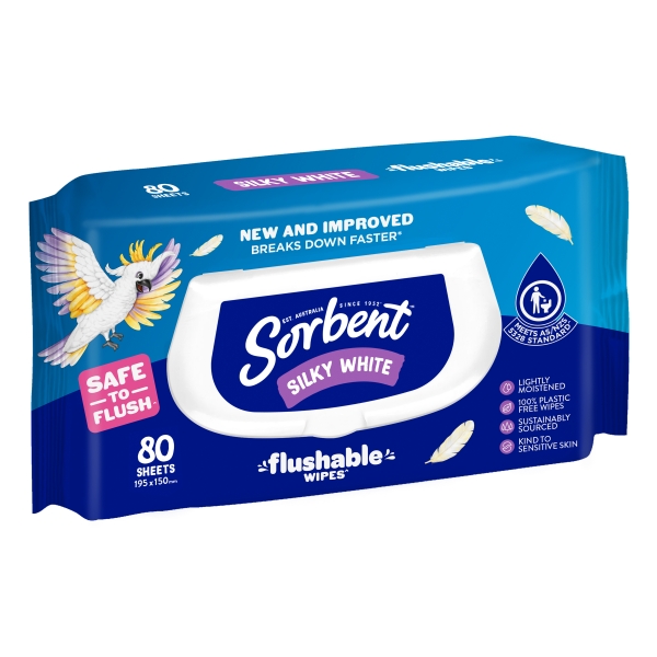 Sorbent Wipes Clean & Fresh 80 Pack | Adelaide's Finest Supermarkets