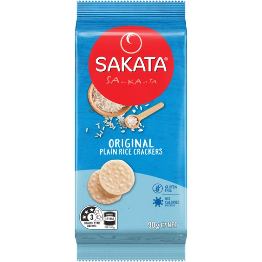 Sakata Rice Crackers Plain 90g | Adelaide's Finest Supermarkets
