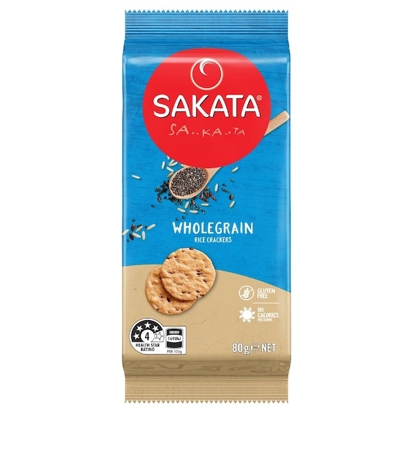 Sakata Rice Crackers Wholegrain Original 80g | Adelaide's Finest ...
