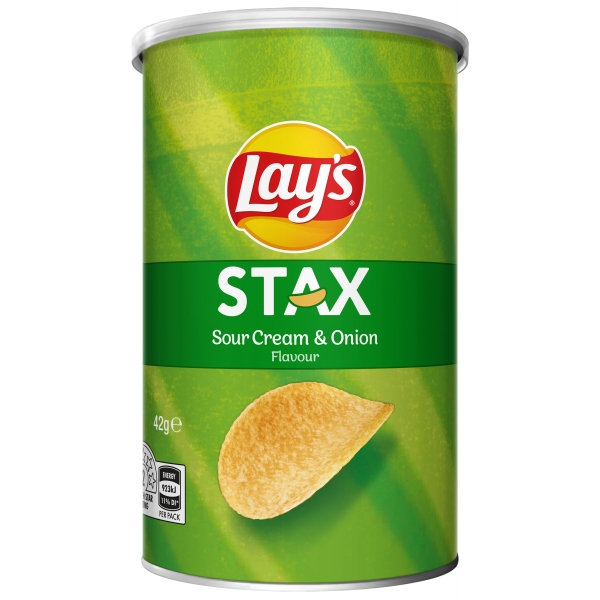 Lays Stax Potato Chips Sour Cream & Onion 42g | Adelaide's Finest Supermarkets