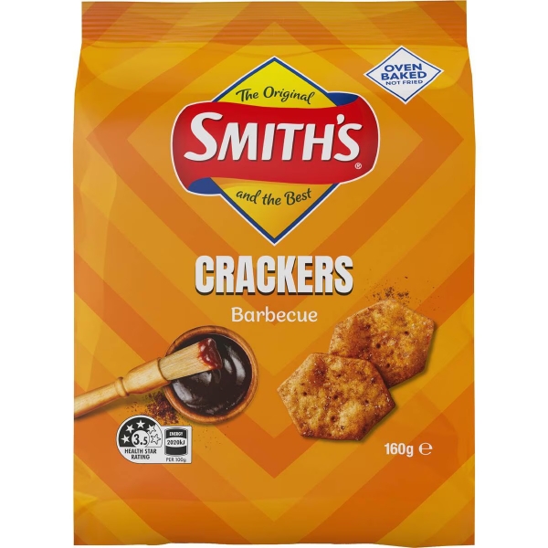 Smith's Crackers Barbecue 160g | Adelaide's Finest Supermarkets