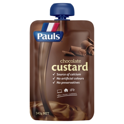 Pauls Custard Chocolate Pouch 140g | Adelaide's Finest Supermarkets