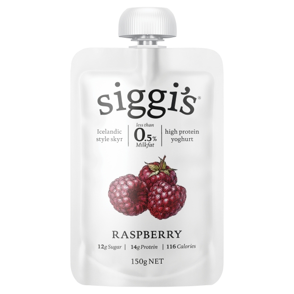 siggi's Yoghurt Pouch Raspberry 150g | Adelaide's Finest Supermarkets