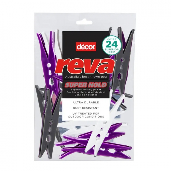 Reva Super Hold Pegs 24 Pack | Adelaide's Finest Supermarkets