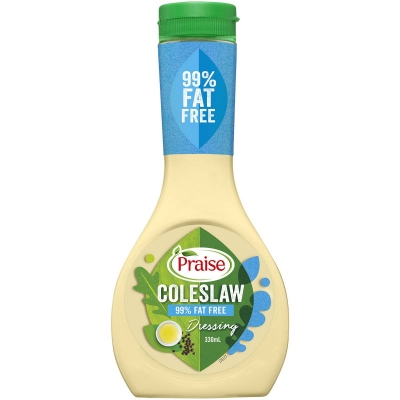 Praise Coleslaw Dressing 99% Fat Free 330ml | Adelaide's Finest ...