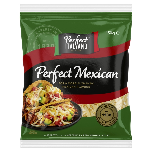 Perfect Italiano Mexican Shredded Cheese 150g | Adelaide's Finest ...