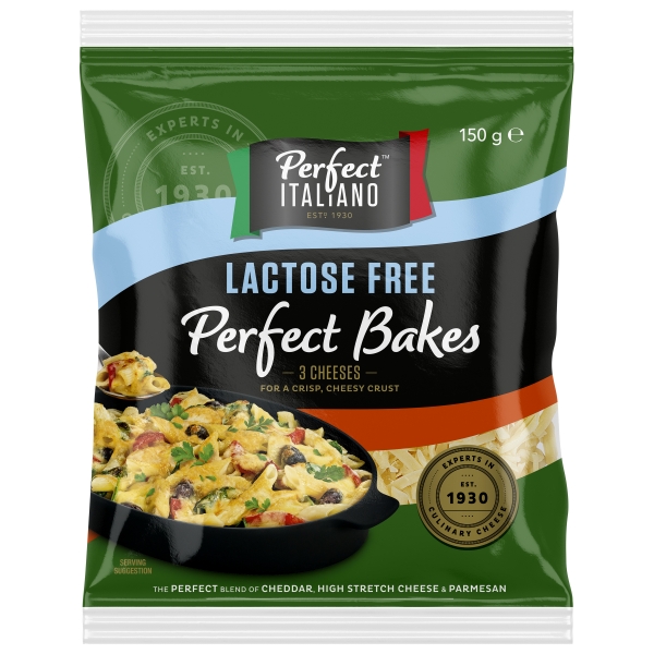 Perfect Italiano Perfect Bakes Grated Cheese Blend Lactose Free 150g ...