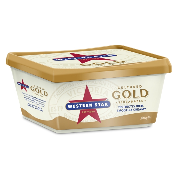 Western Star Gold Cultured Spreadable 340g | Adelaide's Finest Supermarkets