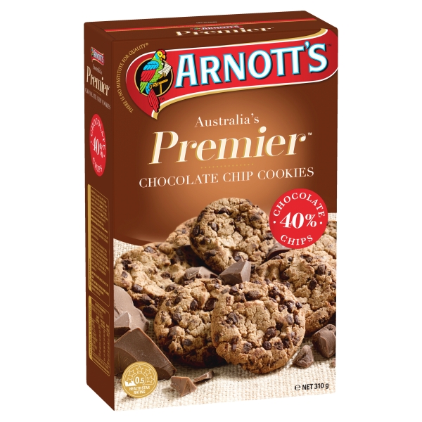Arnott's Premier Chocolate Chip Cookies 310g | Adelaide's Finest ...
