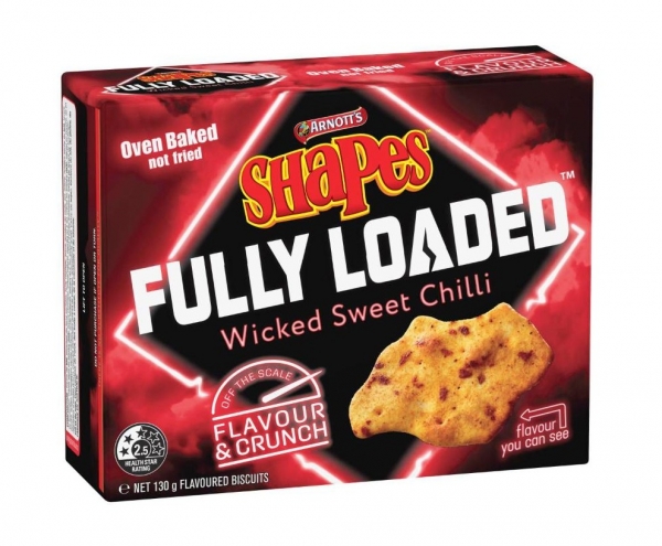 Arnott's Shapes Fully Loaded Wicked Sweet Chilli 130g | Adelaide's ...