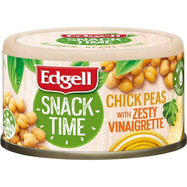 Edgell Chick Peas Zesty Vinaigrette 70g | Adelaide's Finest Supermarkets