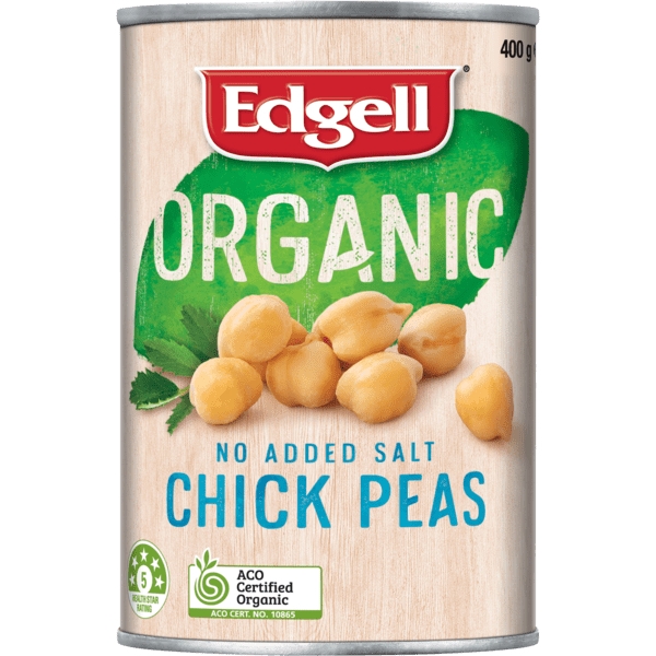 Edgell Organic No Added Salt Chick Peas 400g | Adelaide's Finest ...