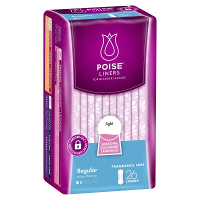 Poise Liners Regular 26 Pack | Adelaide's Finest Supermarkets
